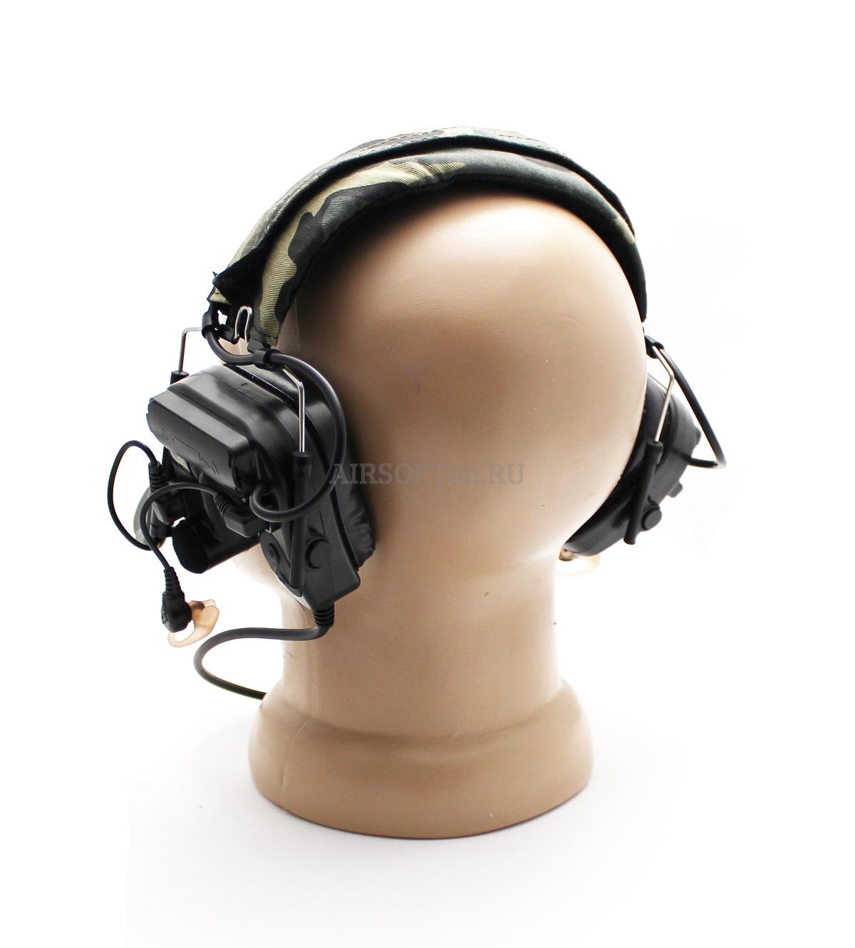 Активные наушники Z-Tactical ZCOMTAC IV IN-THE-EAR HEADSET с микрофоном ...