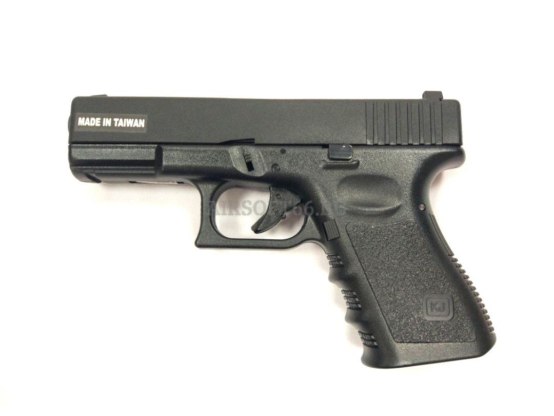 Страйкбольный пистолет KJW GLOCK 23 Green Gas Metal Slide KJW-G23-MS ...