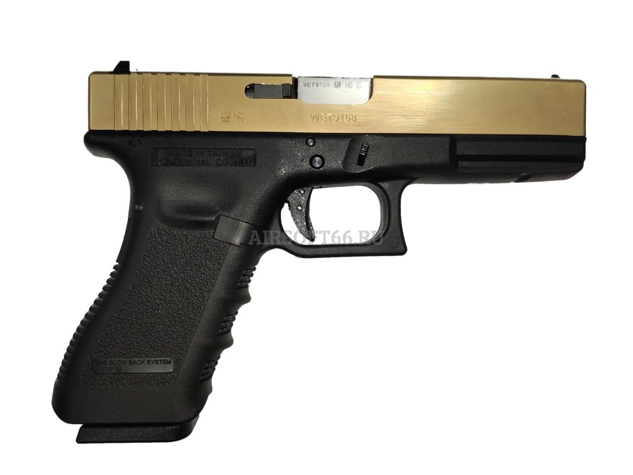 Страйкбольный пистолет WE GLOCK-18 GEN3 G-Force Titanium Version WE ...