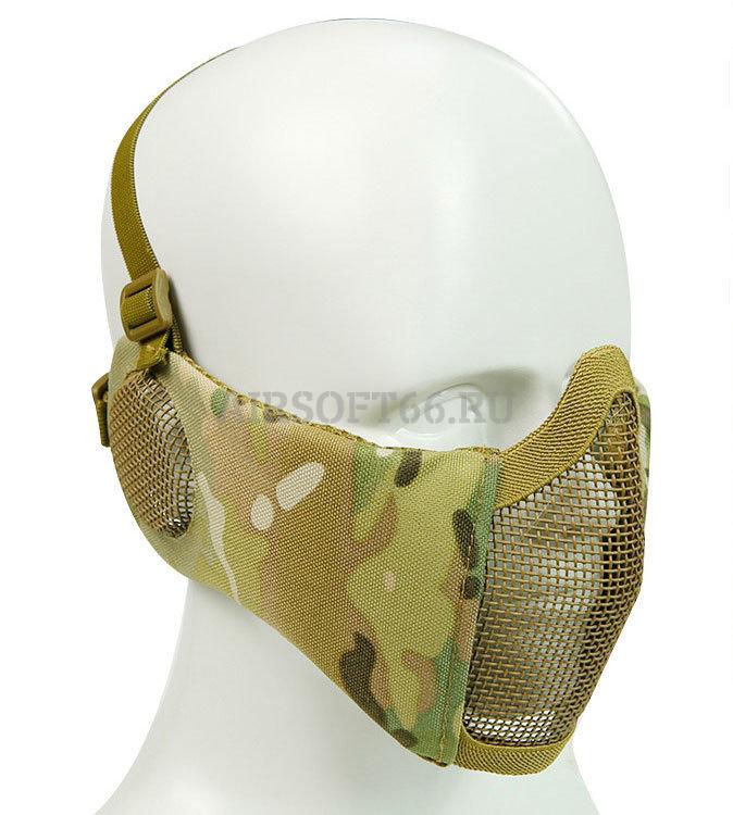 Маска на нижнюю часть лица и ушей ткань+сетка MC | цена, характеристики ...