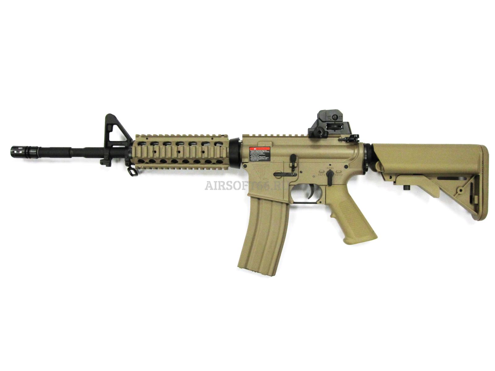 Автомат G&G M4A1 RIS Desert Commando TR16 R4 130-140m/s TGR-016-COM-DBB ...