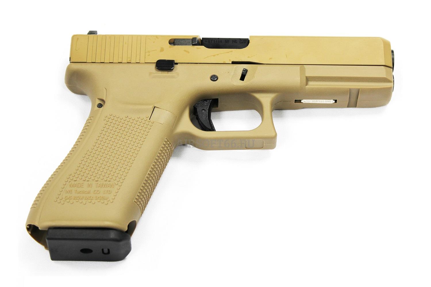 Страйкбольный пистолет WE GLOCK-17 Gen.5 Tan WE-G001VB-TAN | цена ...